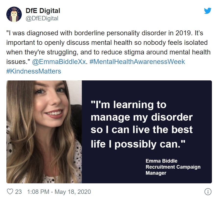 Mental health awareness week at DfE Digital – DfE Digital, Data and ...
