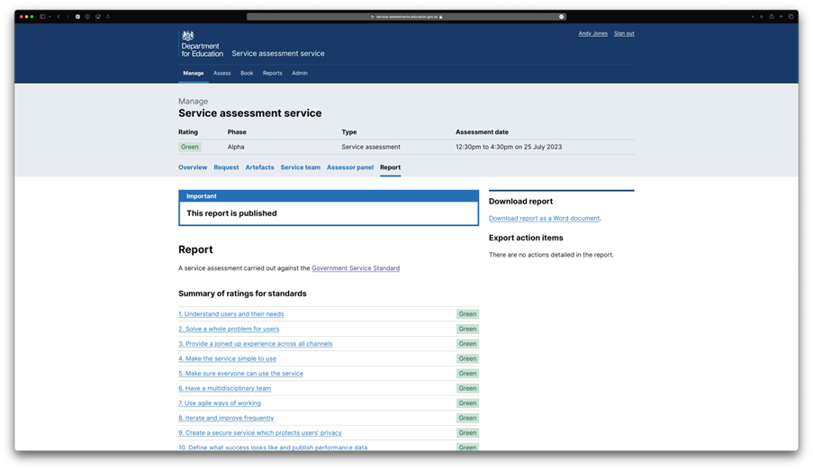 Making the service assessment process easier and more consistent – DfE ...